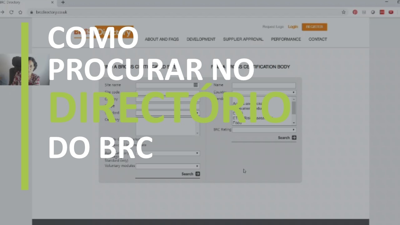 Como procurar no directório do BRC